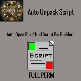 Second Life Marketplace - Auto Open Box / Hud Script For Builders.